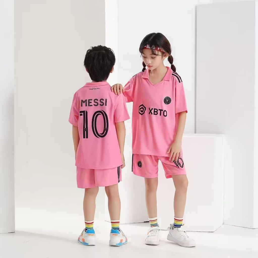 Camiseta Messi Para Niños Conjuntos De Uniformes De Fútbol | Shopee ...