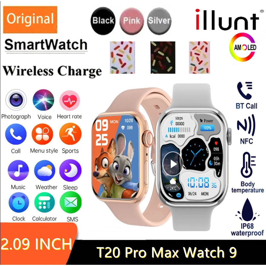 2023 Original T20 Pro Max SmartWatch Serie 9 2,09 Pulgadas Pantalla HD ...