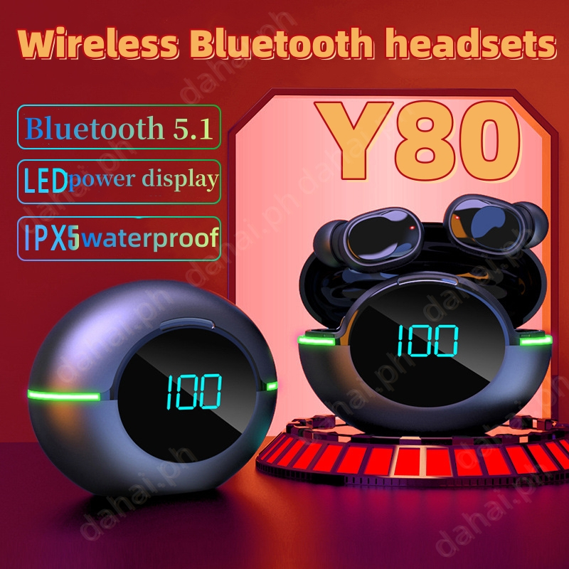 Audifonos Inalámbricos Bluetooth Originales Y80 TWS 5.1 Auriculares Inalámbricos Control Táctil ...