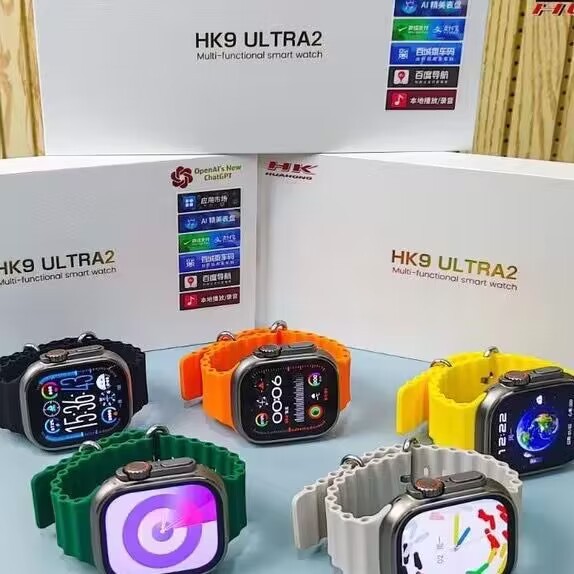Reloj Inteligente HK9 Ultra 2 Pantalla AMOLED Hombres ChatGPT NFC ...