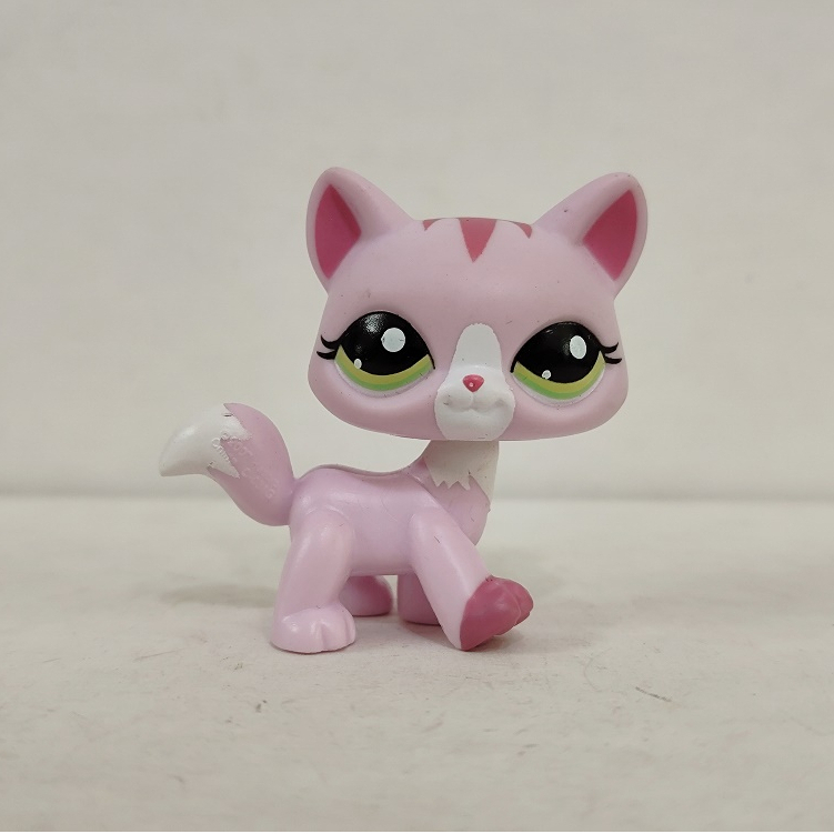 LPS Figura De Acción littlest pet shop Púrpura Walking Cat # 1788 ...