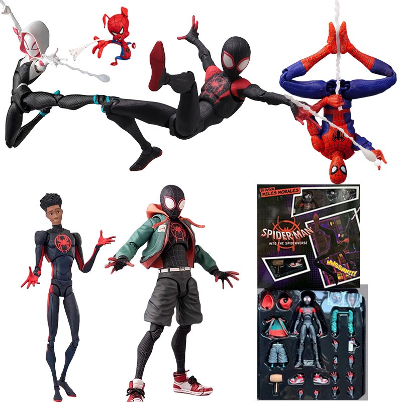 SpiderMan Miles Morales En El Spiderverse SV Spider Man Peter Parker ...