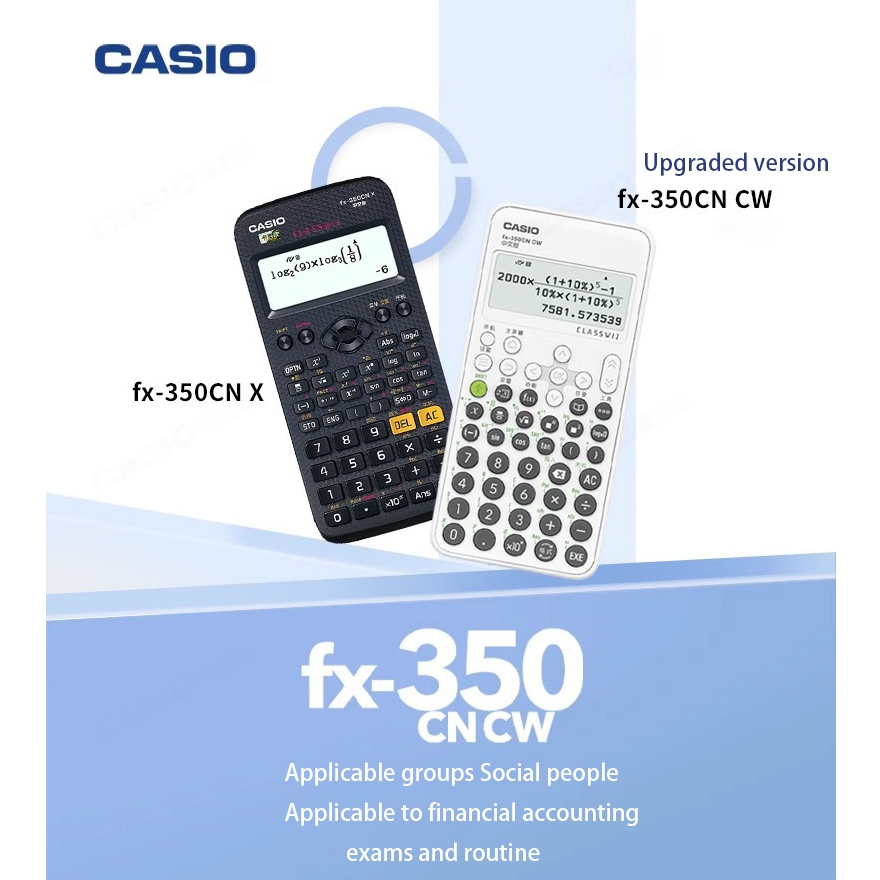 Casio FX-350CNX CW Calculadora Científica CPA Examen Contabilidad ...