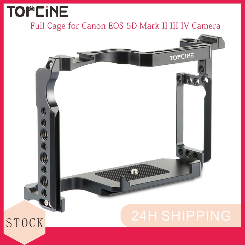 Topcine Jaula De Cámara Para Canon EOS 5D Mark II III IV 7D I 6D DSLR 5D4 5D3 5D2 Con Doble ...