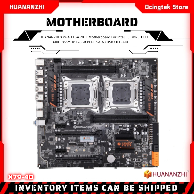 HUANANZHI X79-4D LGA 2011 Placa Base Para Intel E5 DDR3 1333 1600 ...
