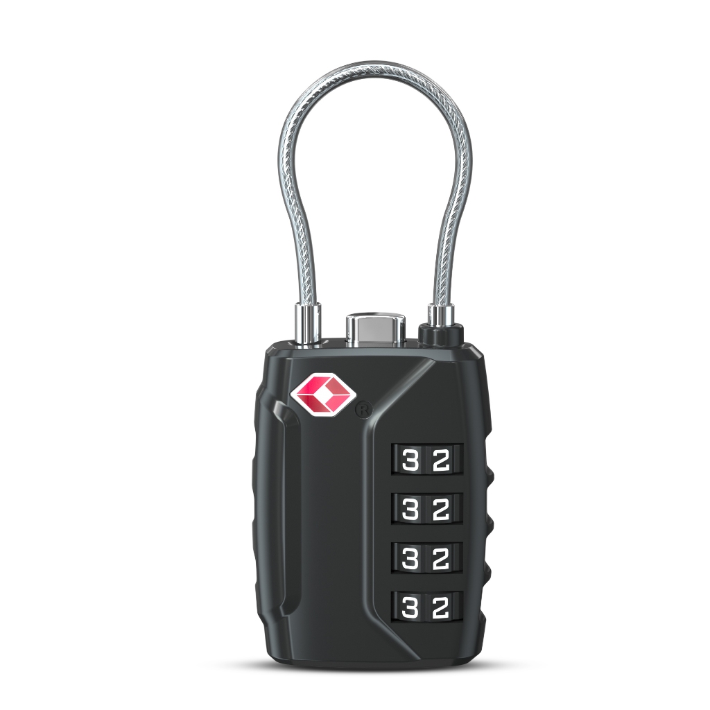 Cerraduras De Cable Aprobadas Por La TSA , Candado Combinado De 4 Dígitos , Cerradura De Viaje ...