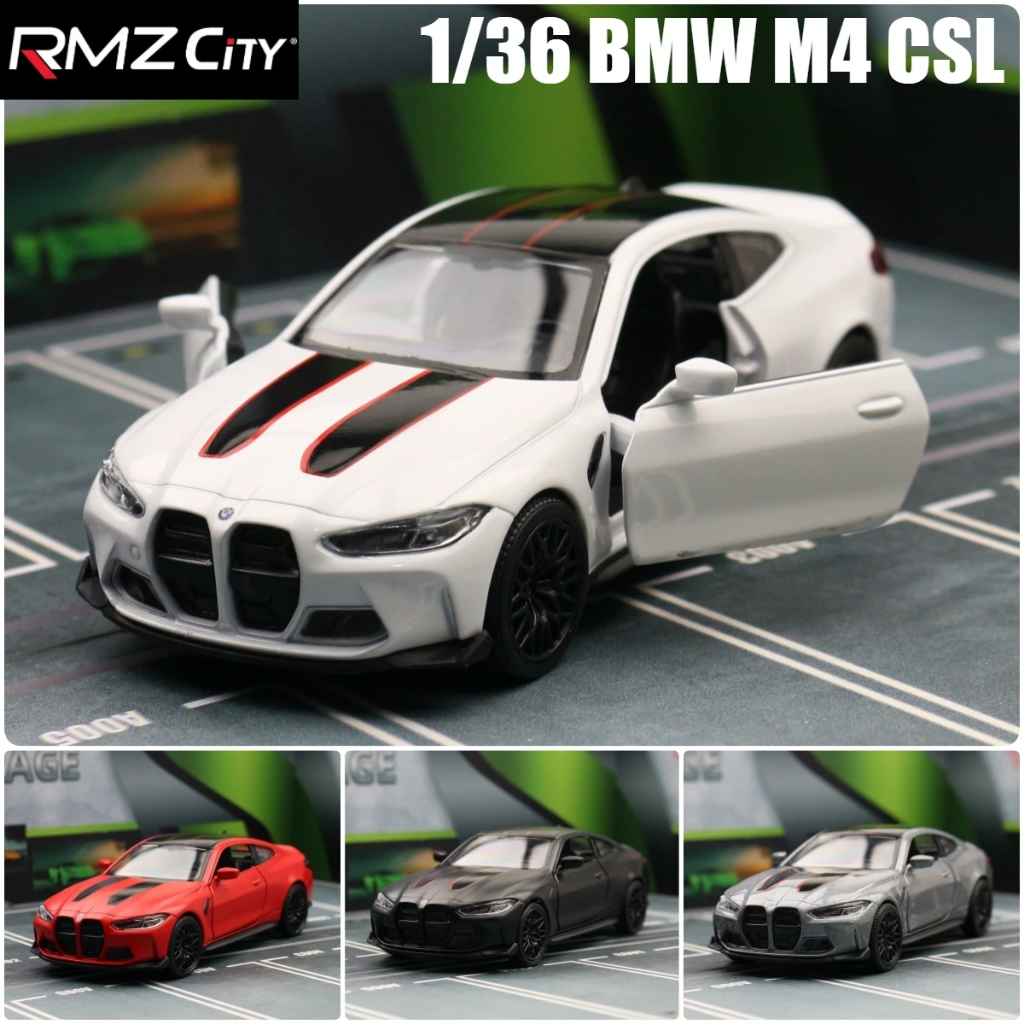 RMZ CITY 1 : 36 BMW M4 CSL Mpower Modelos De Coches Deportivos De Aleación Diecast Vehículos ...