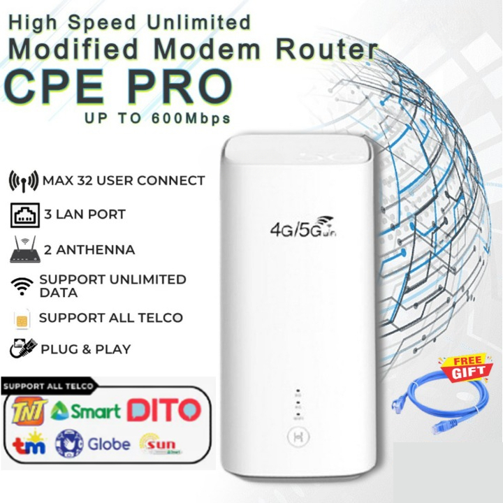 Router WiFi Tarjeta Sim Módem 4G/5G Pro CPE LTE Cat12 Hasta 600Mbps 2.4G 5G AC1200 | Shopee Colombia