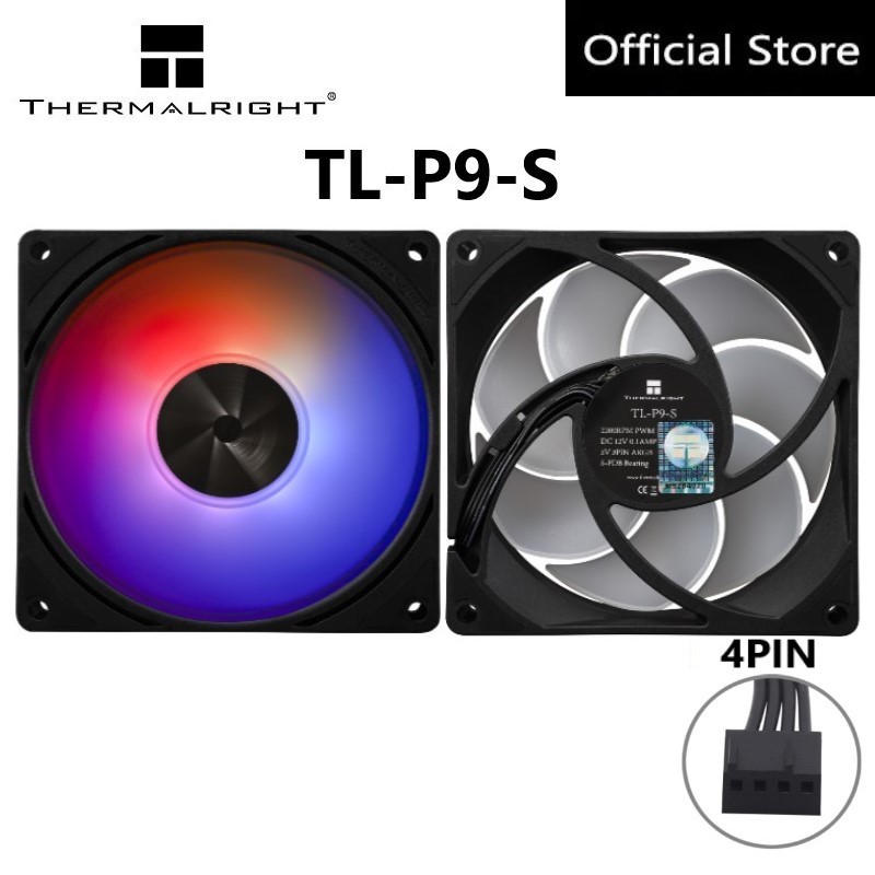 Thermalright TL-P9-S ARGB Negro 92mm Ventilador De CPU Chasis De Ordenador Silencioso 2200RPM ...