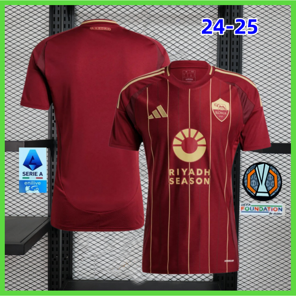 Camiseta AS Roma De Fútbol Para Hombre 2024-25 Home | Shopee Colombia