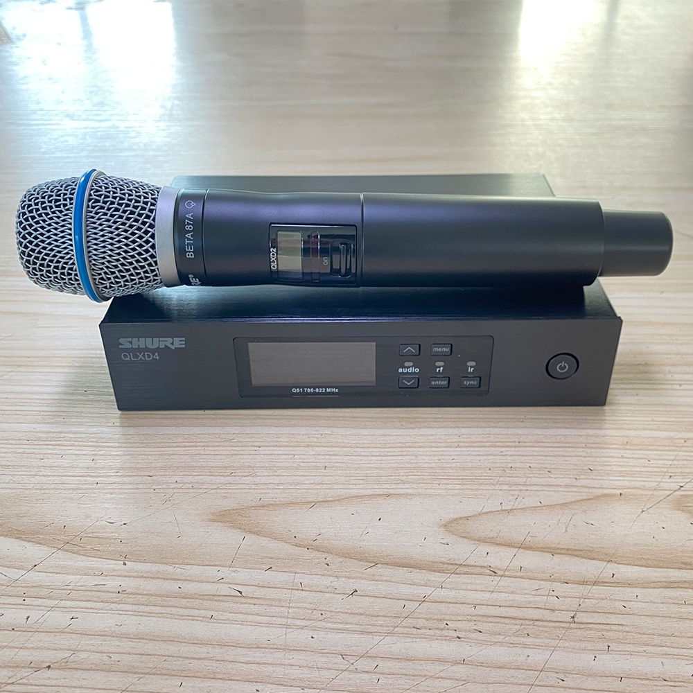 Shure QLXD4 Micrófono Inalámbrico Profesional De Alta Calidad Con Sistema UHF BETA87A De Mano ...
