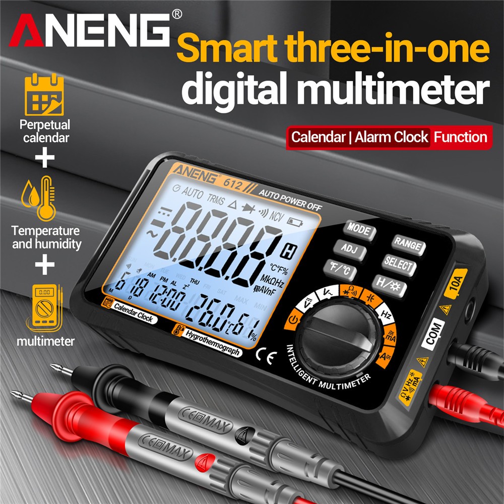 Multímetros Digitales Inteligentes ANENG 612 Capacitancia De Voltaje De ...