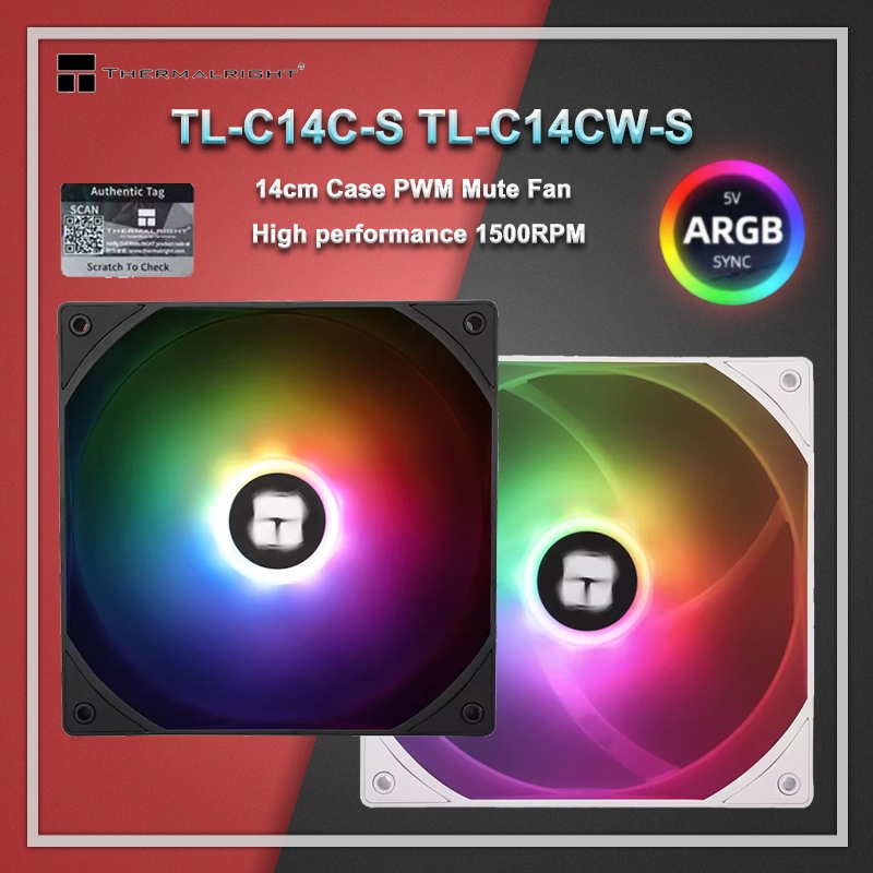 Thermalright TL-C14C-S C14CW ARGB Ventilador De La Caja CPU 140mm De Alto Rendimientot 4pin PWM ...