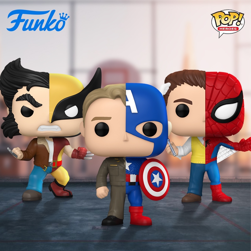 Funko POP Toys Marvel STEVE ROGERS/Capitán América PETER PARKER/SPIDER ...