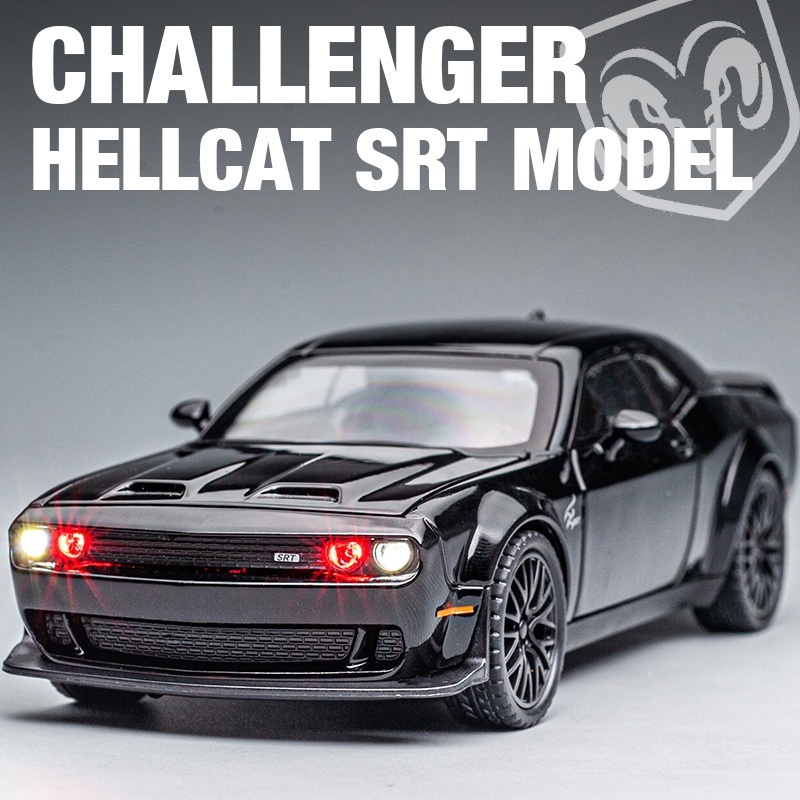 Coche Diecast 1/32 Dodge Challenger SRT Hellcat Modelo De Juguete Metal ...