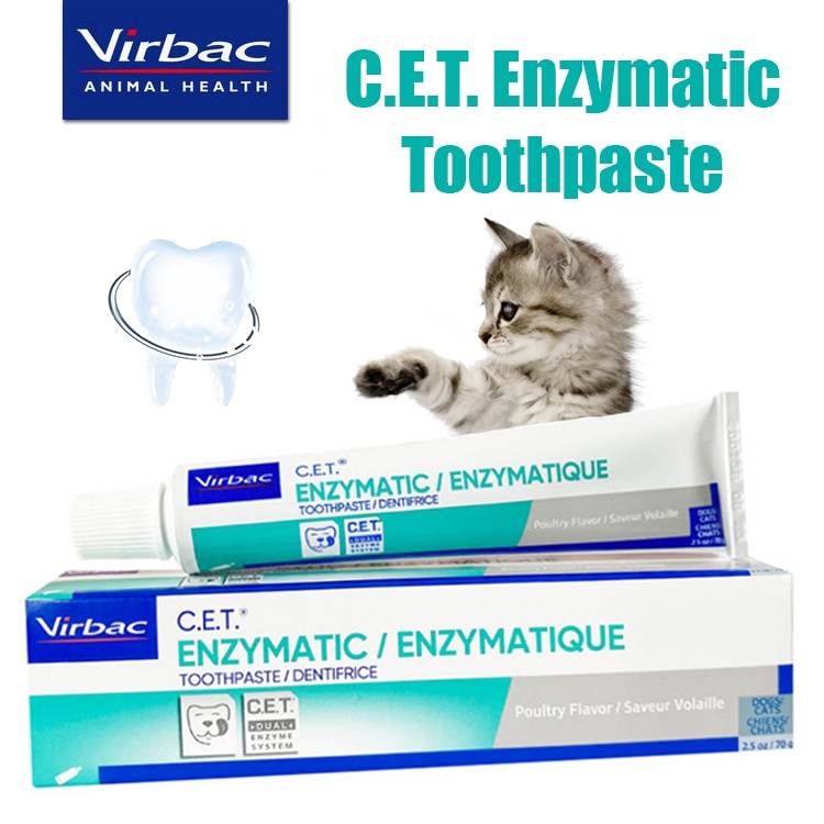 Virbac C.E.T . Pasta De Dientes Enzimática Para Perros Y Gatos 70g ...