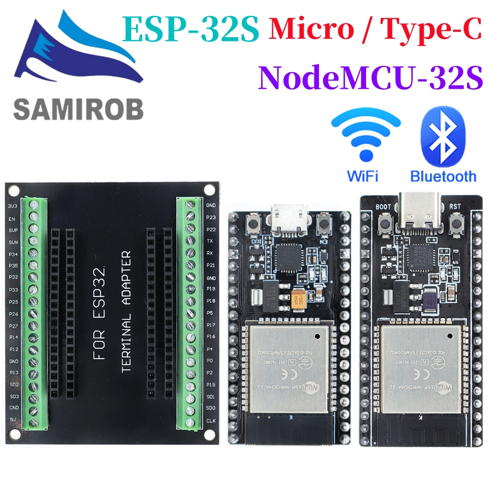 ESP32 Placa De Desarrollo ESP-32S NodeMCU Módulo Inalámbrico MICRO/Tipo ...