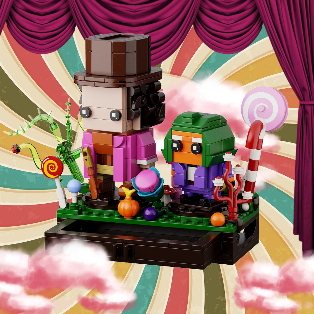 BuildMOC oompa loompa Modelo willy wonka Y La Fábrica De chocolate ...