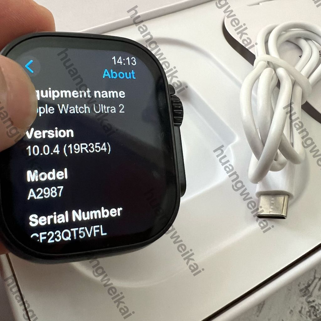 2025 Smartwatch 49mm ultra2 Completo Negro brecelet 4GB rom Con cable ...