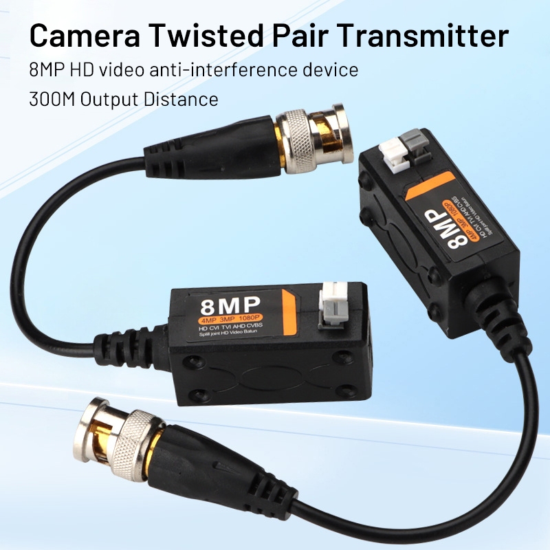 8MP 5MP 4MP 2MP AHD/CVI/TVI/CVBS Puerto Único HD Video Balun BNC Cable ...