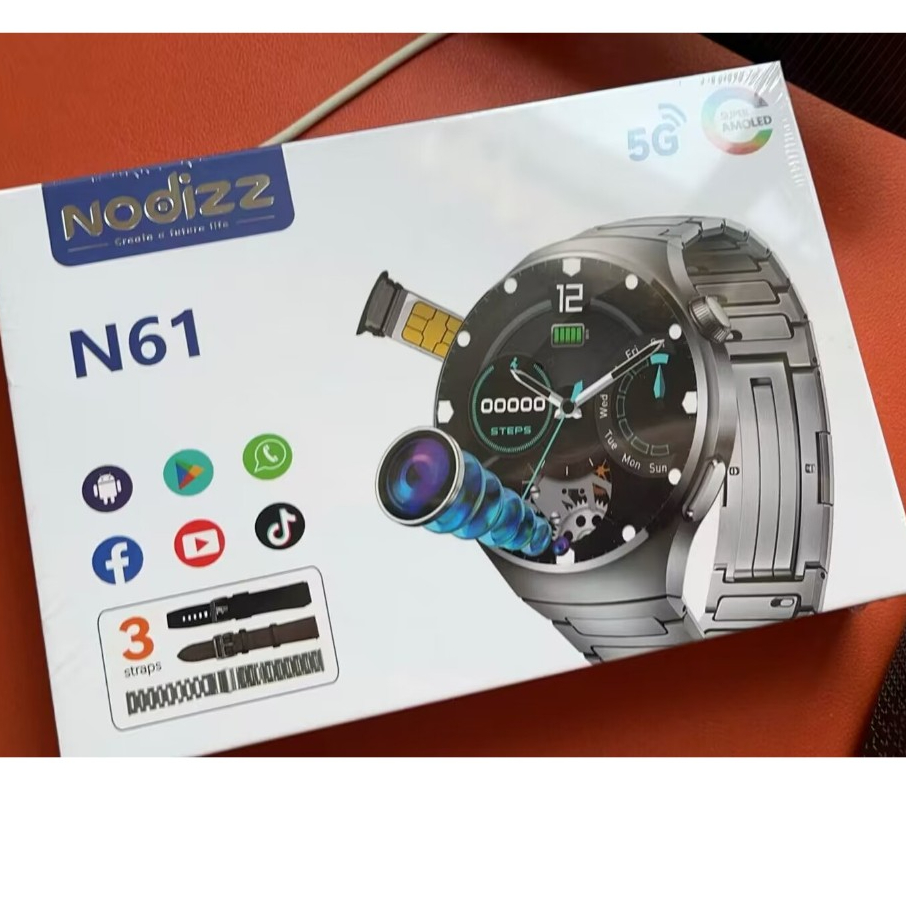 Reloj Inteligente Redondo 2025 6 + 64GB N61 4G/5G Tarjeta SIM Completa ...
