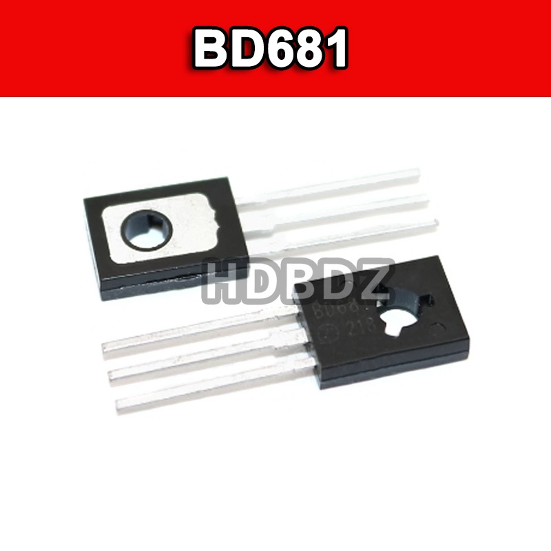 10 ~ 20pcs Bd681 To-126 100v / 4a / 40w Npn Dalinton Transistor De ...