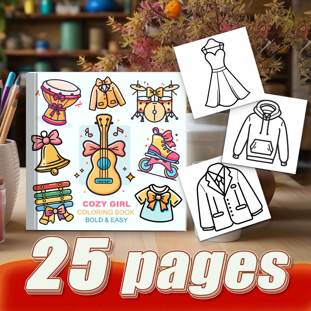 Original Niños De Dibujos Animados Instrumento Musical Tema Diy ...