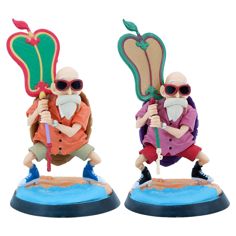 14.5cm Anime Dragon Ball Z Master Roshi Kame Sennin Abanico De Hojas De ...