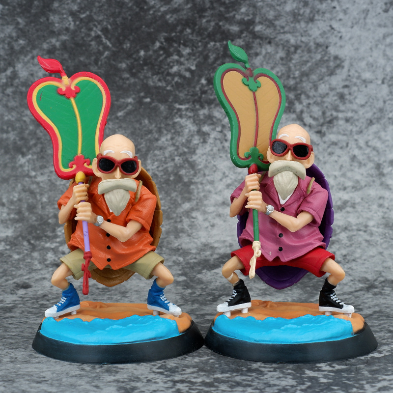 14.5cm Anime Dragon Ball Z Master Roshi Kame Sennin Abanico De Hojas De ...
