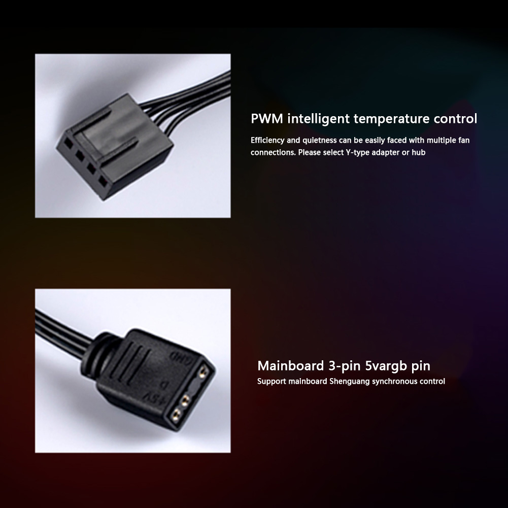 Jonsbo FR-701 Ventilador ARGB Para PC 120mm 9 Palas Direccionable RGB LED 5V 3Pin PWM Chasis ...