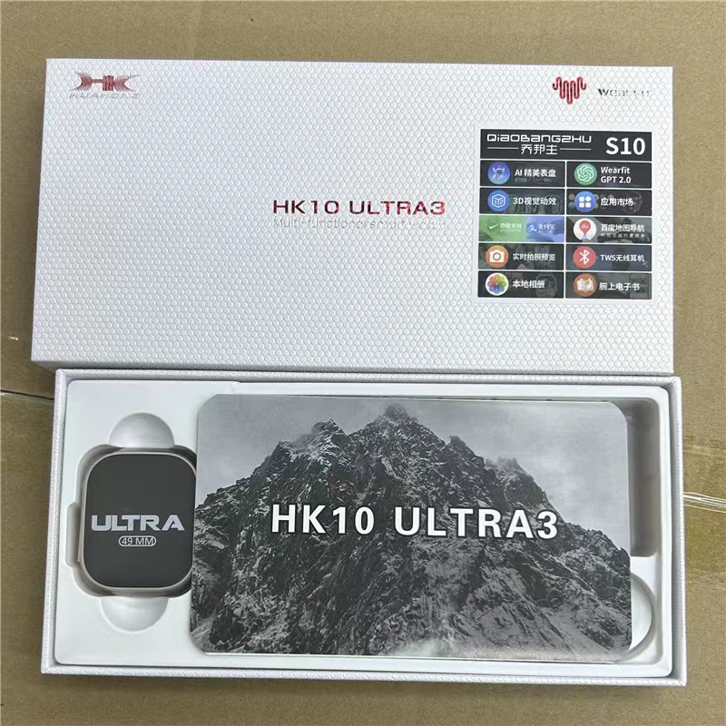 2024 Origina HK10 ULTRA 3 Smartwatch 49mm AMOLED 4G ROM ChatGPT NFC Brújula G-Sensor Reloj ...