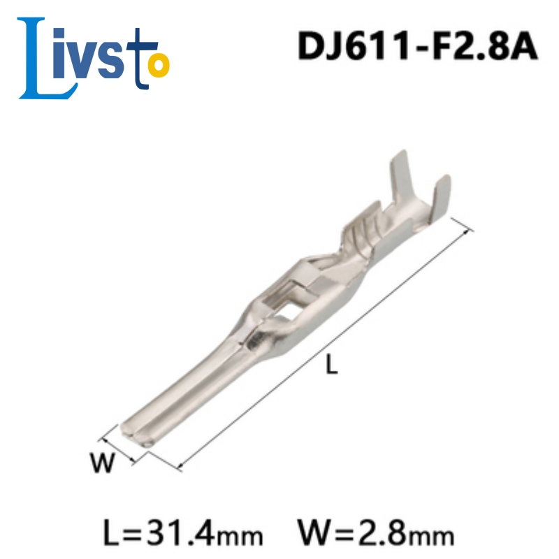 50/100 pcs Delphi Conector Impermeable Serie De 2,8 Mm Para Terminales De Arnés De Cable Auto ...