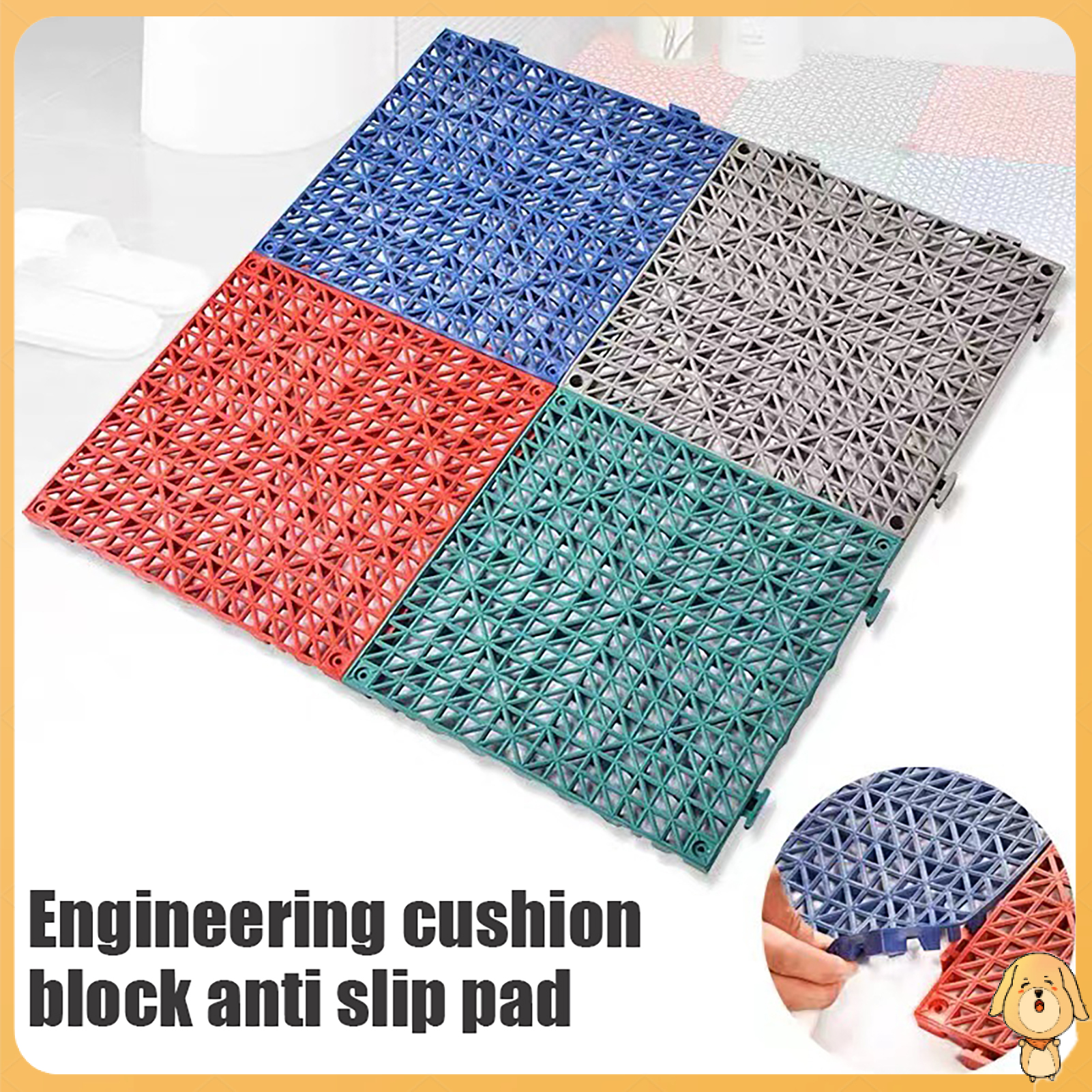 Water-resistant Pvc Mat Splicable Floor Large Flexible Shower with Easy ...