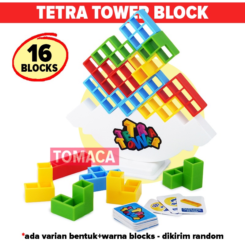 Tetra Tower Block Tetris Balancing Block Family Game Balance Block Toy ...