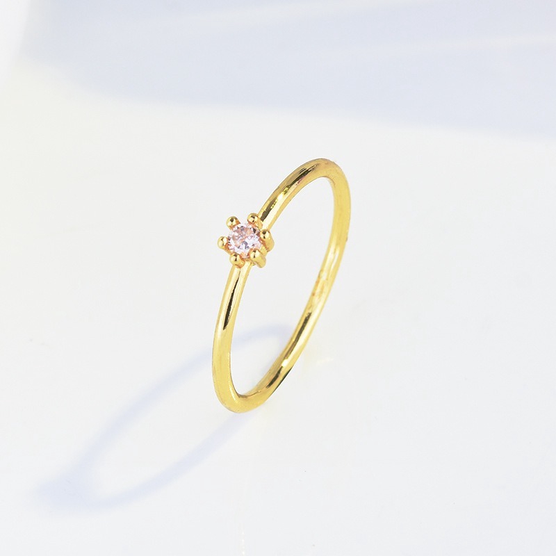 Anillo chapado en oro de 18k para mujer | Shopee Colombia