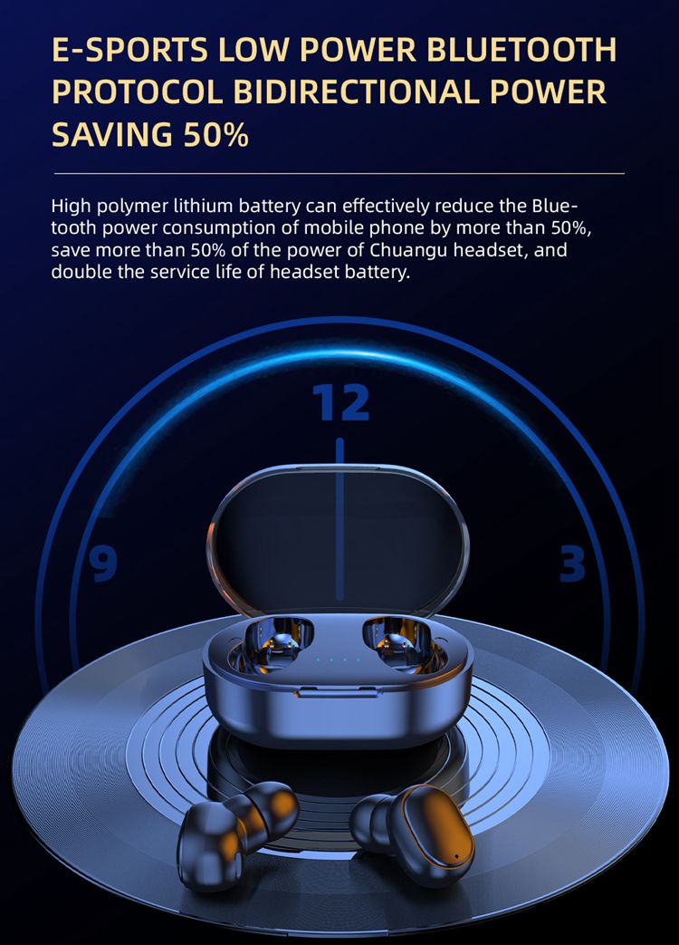 Mini Airdots A6s TWS Inalámbrico Bluetooth 5.0 Cancelación De Ruido ...