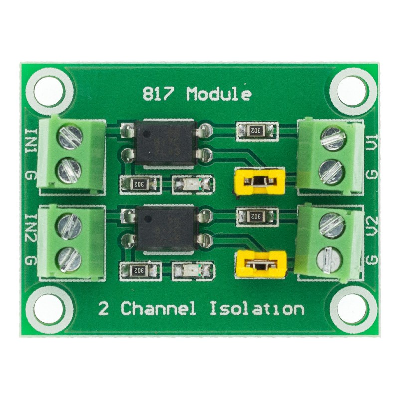 PC817 2 4 Canales Optoacoplador Placa De Aislamiento Convertidor Adaptador 3.3V A 5V Módulo 3.6 ...