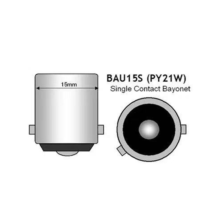 2 Bombillas Py21w Ba15s P21w Led 1156 Bau15s 3030SMD Canbus 1157 Bay15d P21/5w Coche Señal De ...
