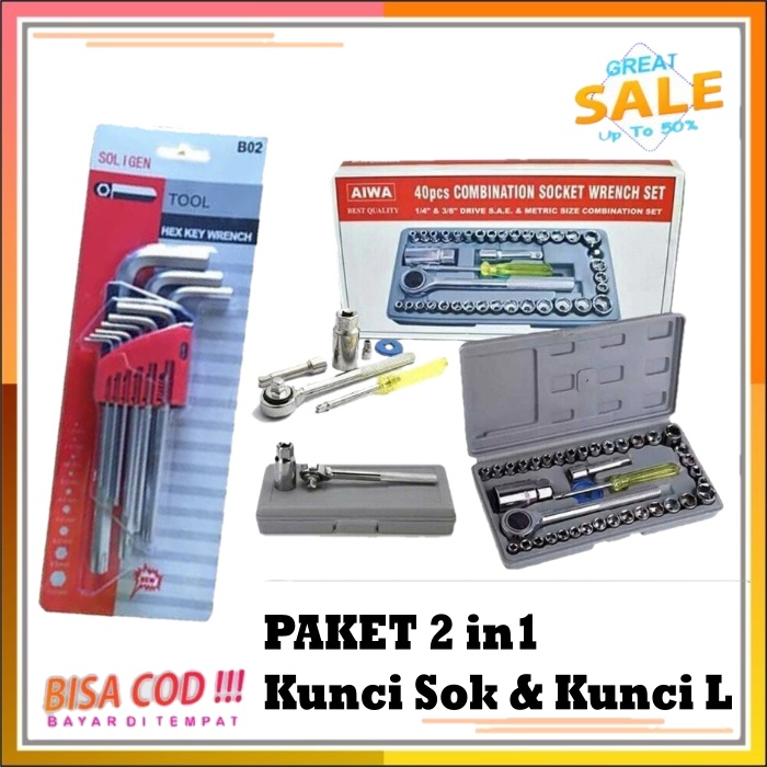 Paquete de pareja Key Shock 40 Aiwa, llave l Soligen y destornillador ...