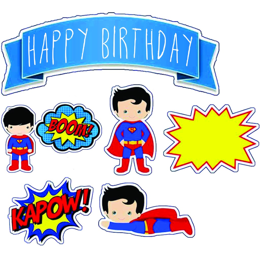 Topper De La Torta De Superman