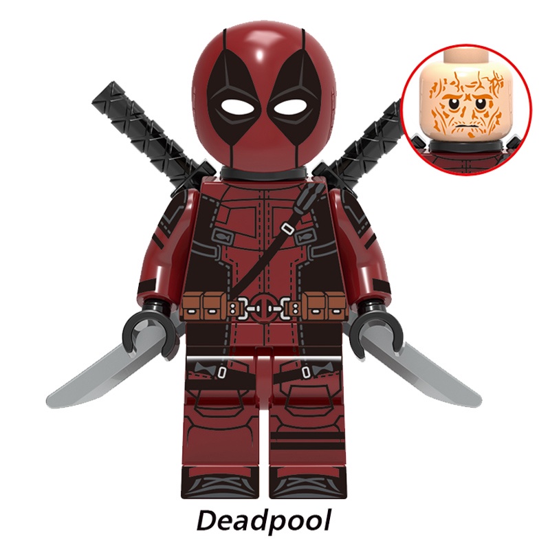 Minifiguras Blue Deadpool Heroes Block Juguetes Regalo Para Niños ...