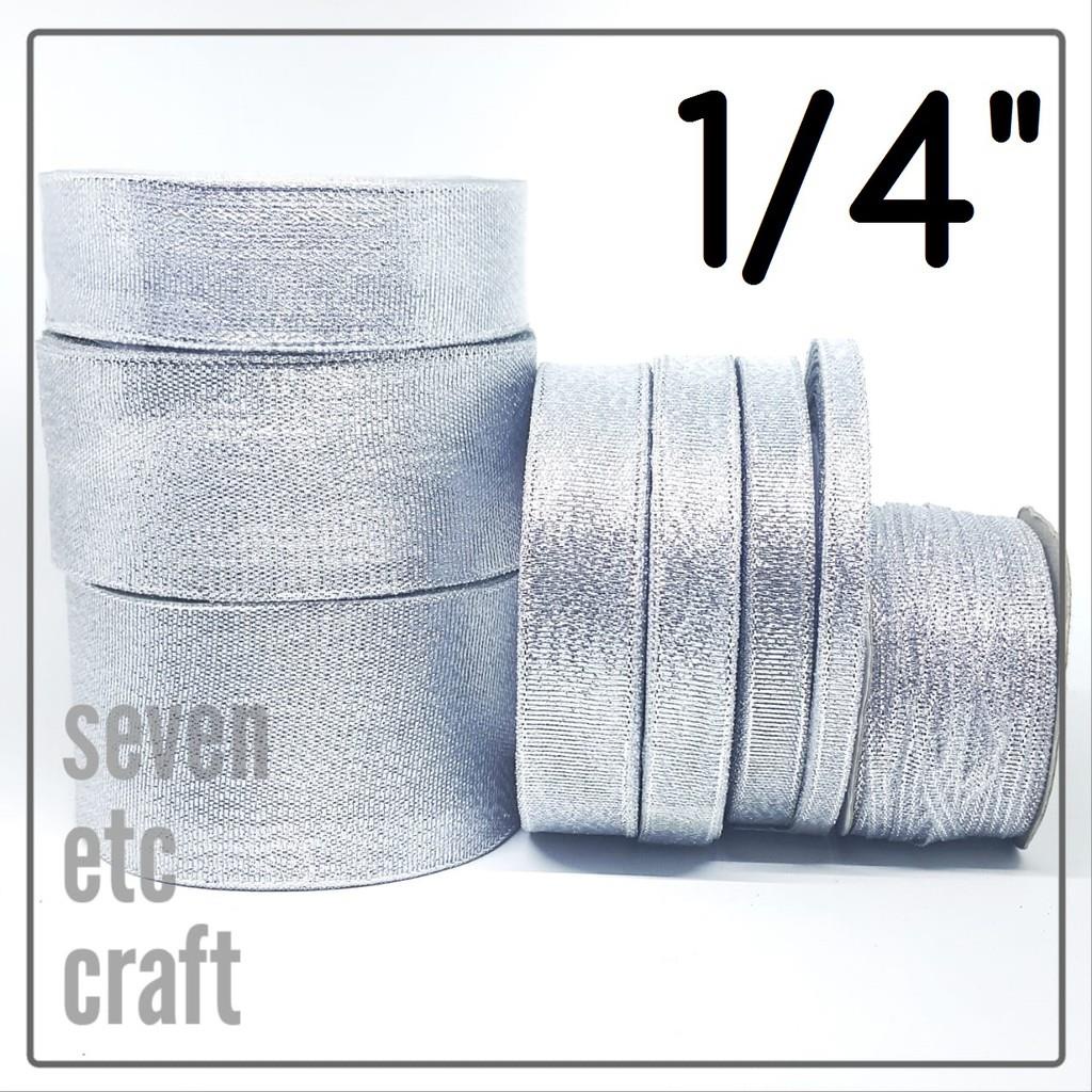 Cinta Plateada De 1/4 De Pulgada (0,6 cm) | Shopee Colombia