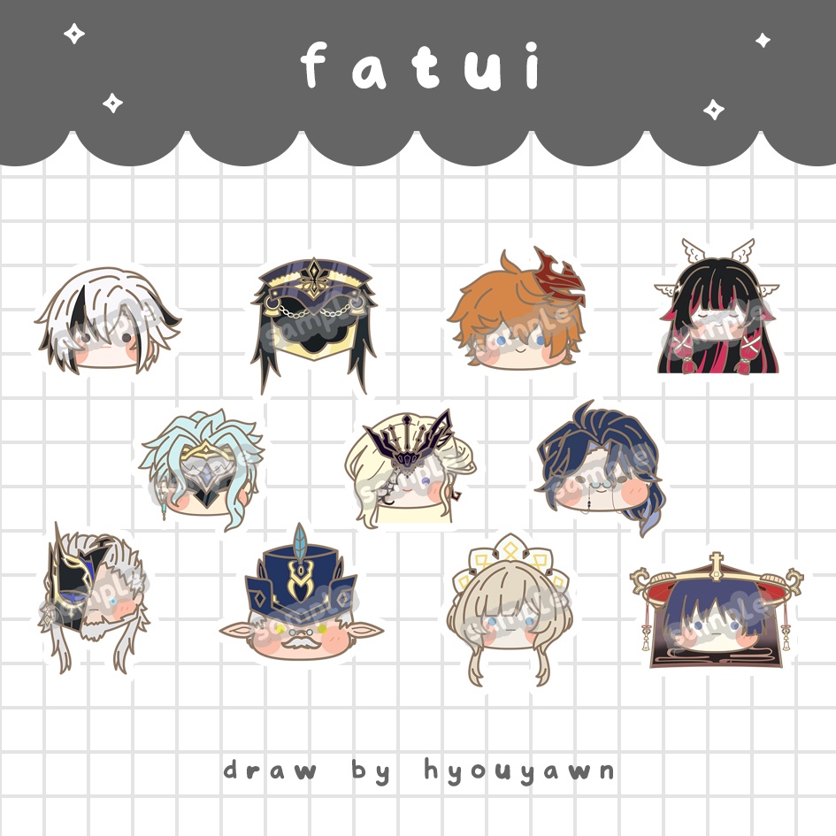 Juego De Pegatinas De Impacto Genshin De Adelescence | Mondstadt Liyue ...