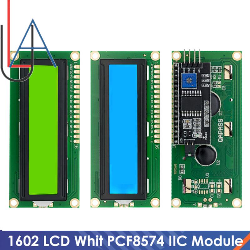 LCD1602 1602 Módulo LCD Azul/Amarillo Pantalla Verde 16x2 Caracteres ...