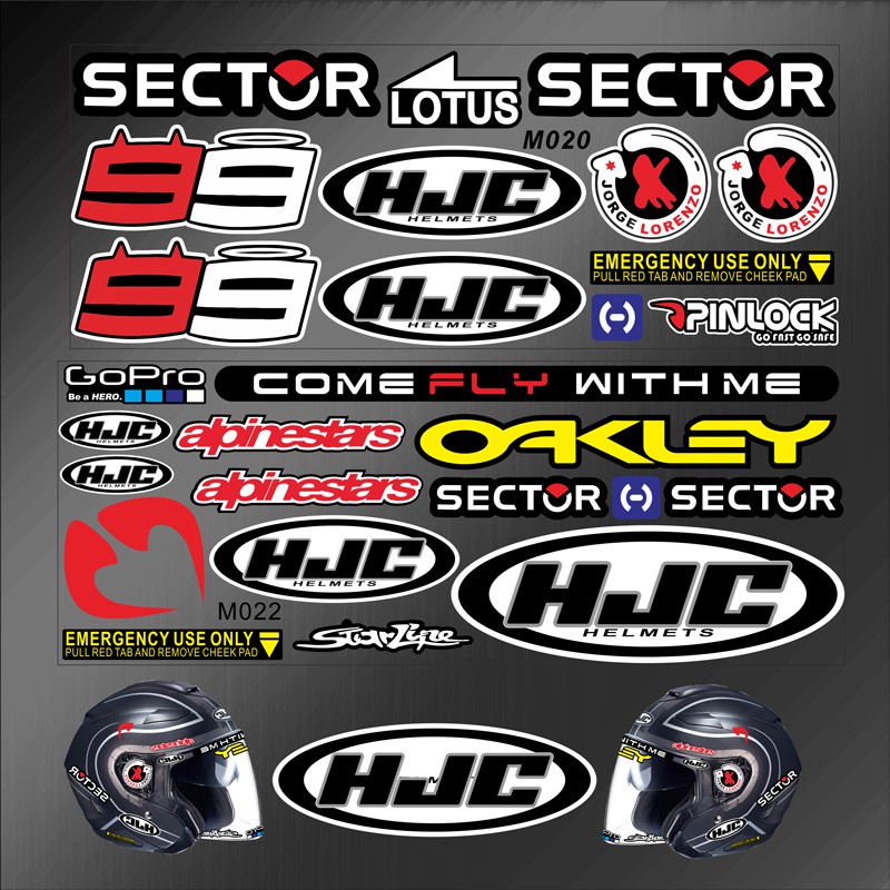 Pegatinas Para Casco De Moto Pegatinas