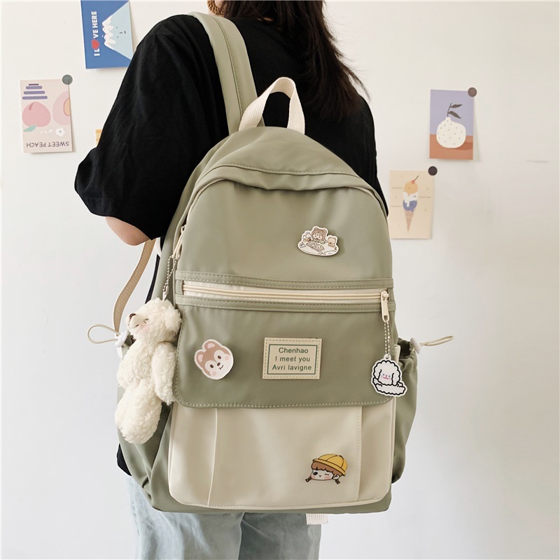 Spot goods Crazy Bag Schoolbag female Korean version of Harajuku high ...