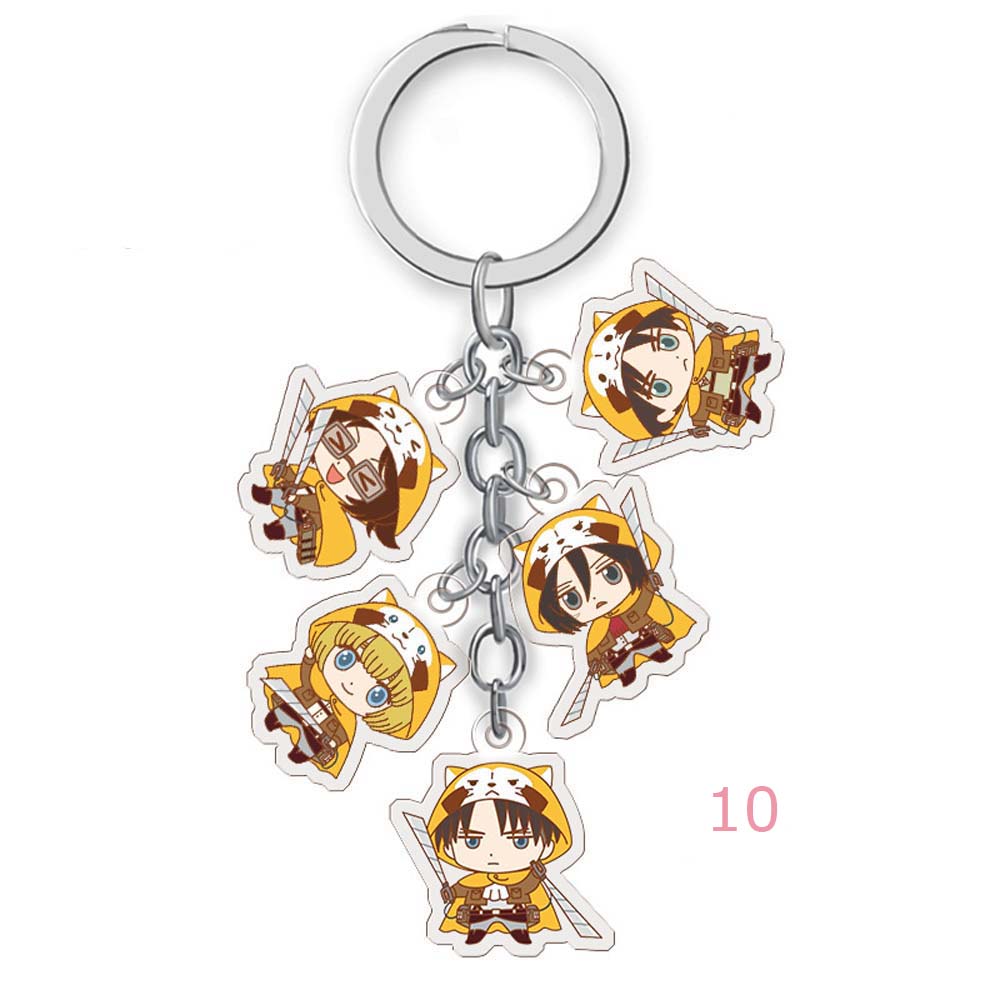 SHIHANG Dulce Cosplay Llavero Shingeki no Kyojin Joyería De Moda Anime ...