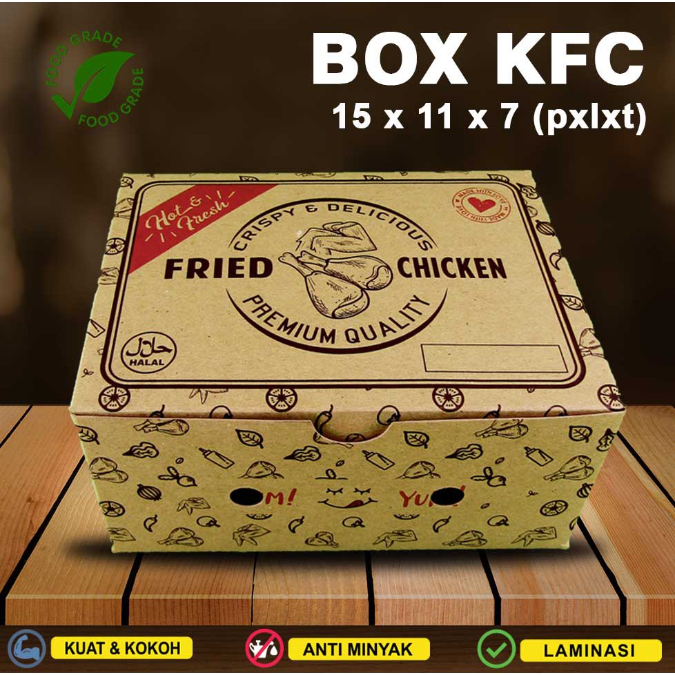 Caja De KFC-Pollo Frito-CHOCOLATE-Caliente Y Fresco (50 Unidades ...