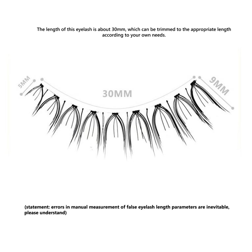Forma De Pestañas Spikes Naturales Wispy Fishtail Cluster Para El ...
