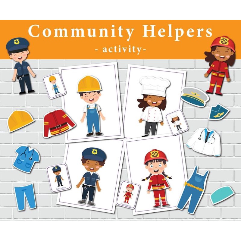 Community Helpers tarjeta de actividad/ayudador comunitario ...